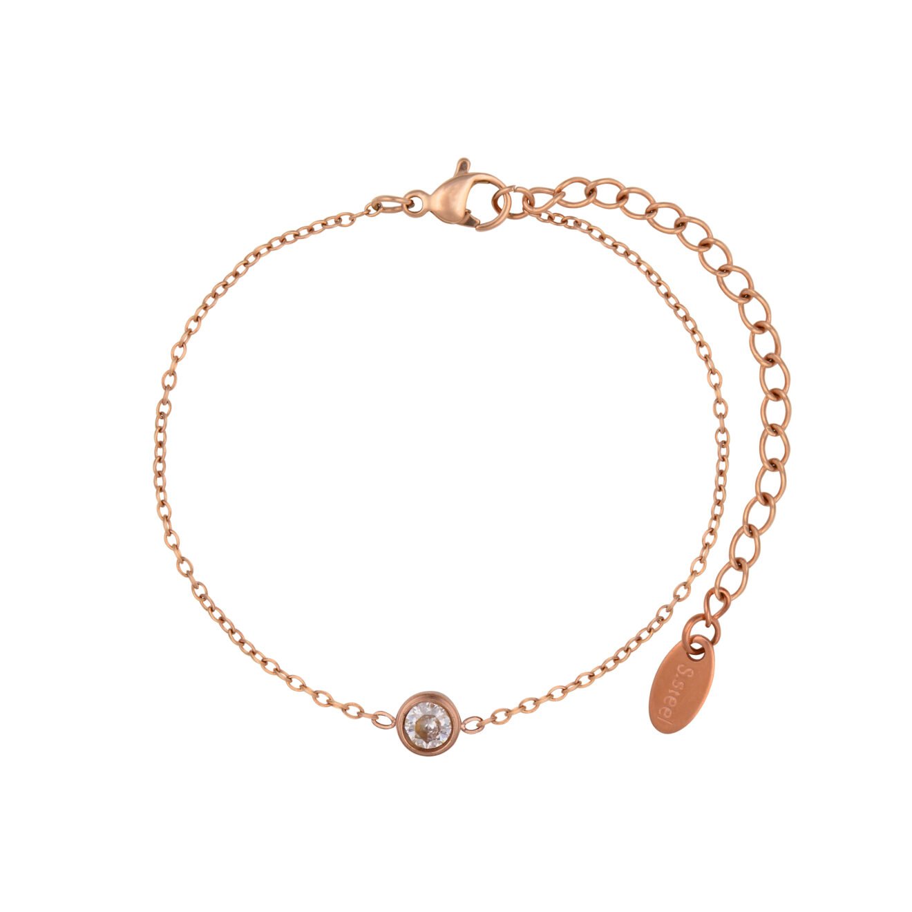 Panlandwoo - Gelang Tangan Stainless Wanita Diamond Adjustable - Panlandwoo